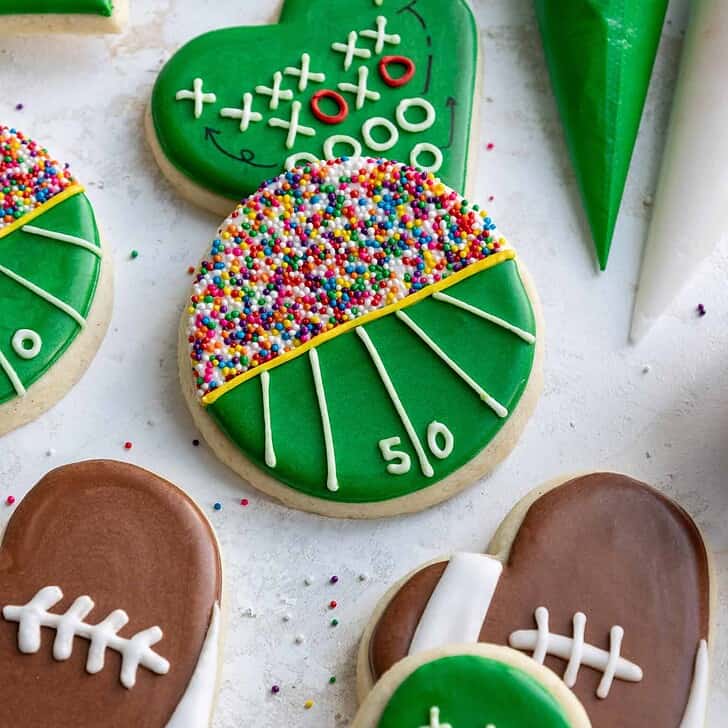 Football Field Cookies - Chelsweets
