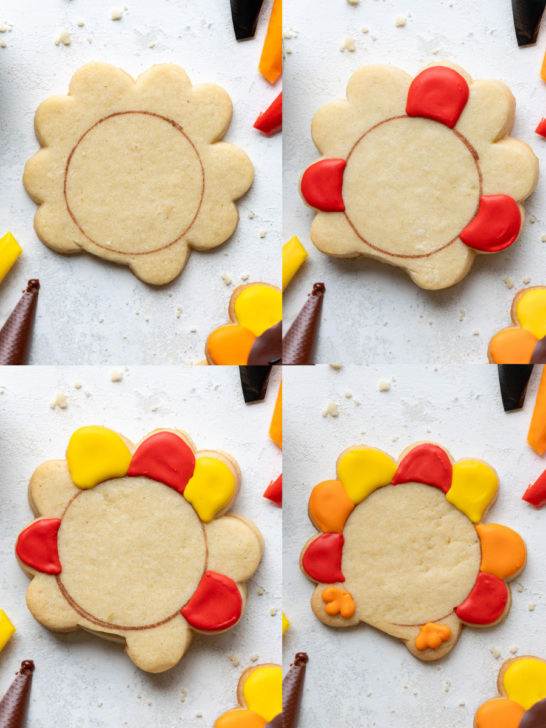 Turkey Sugar Cookies: Thick, Chewy Cookies w/ Chocolate Icing