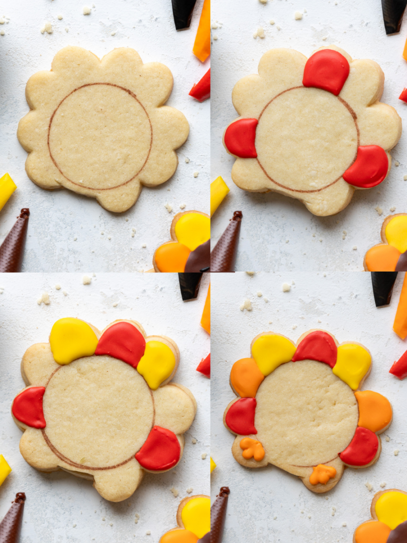 Turkey Sugar Cookies: Thick, Chewy Cookies w/ Chocolate Icing