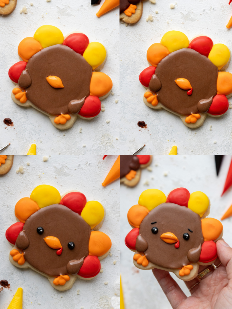 Turkey Sugar Cookies: Thick, Chewy Cookies w/ Chocolate Icing