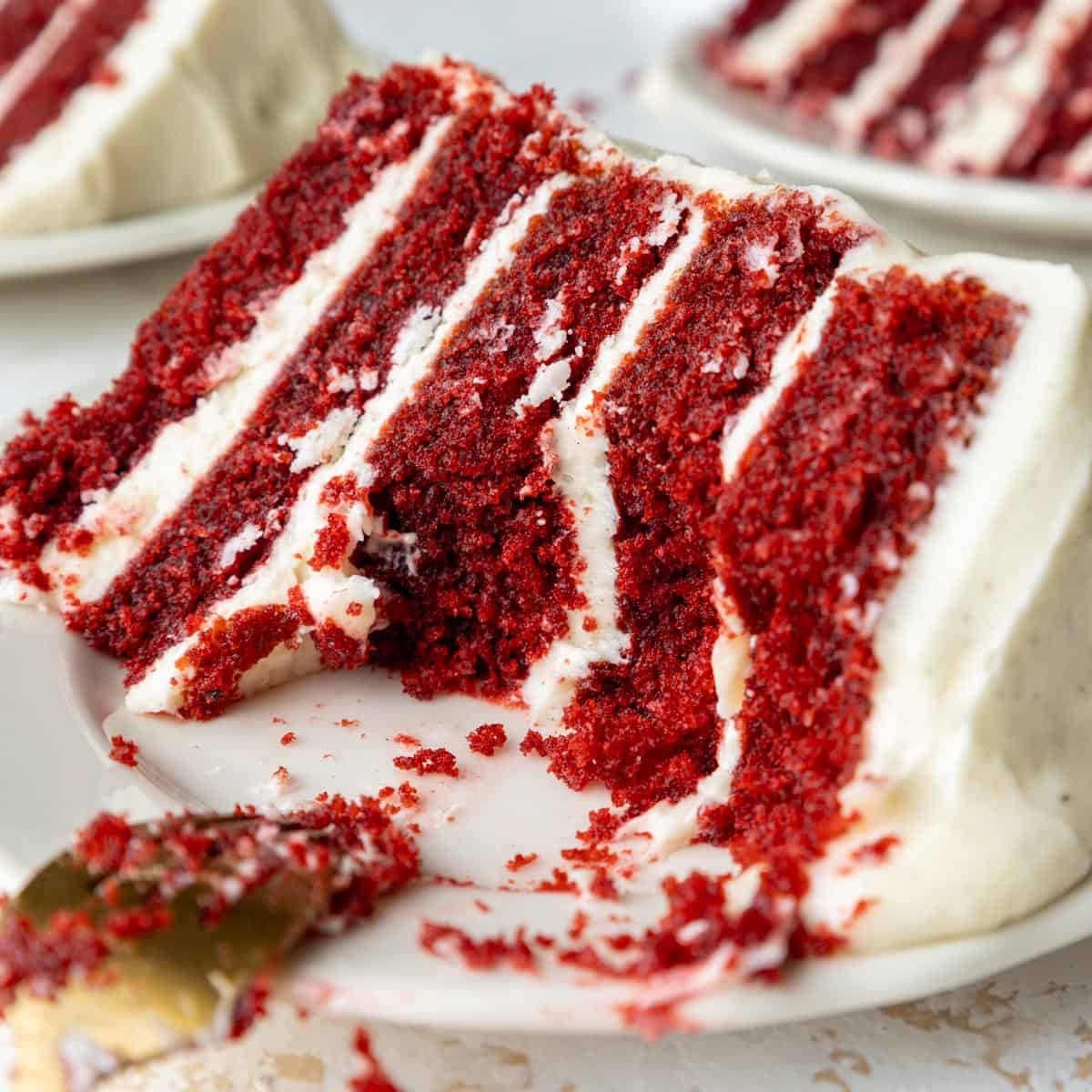 Classic 5 Layer Red Velvet Cake (Moist & Fluffy!)