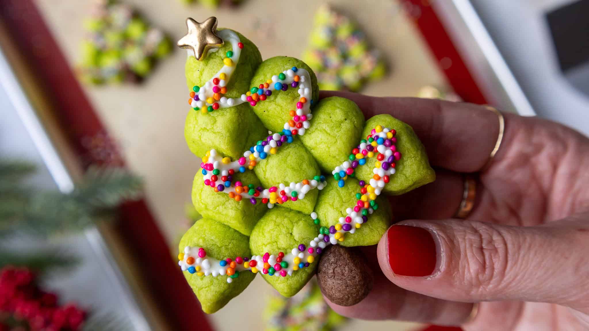 Easy Christmas Tree Cookies – No Cutter Needed!