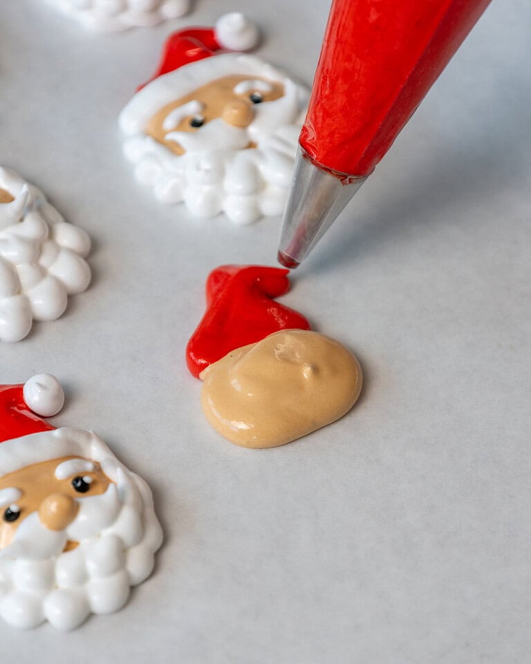 Santa Meringues: Crisp & Airy with Chewy Centers