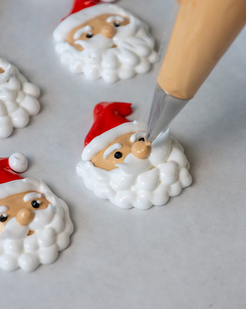 Santa Meringues: Crisp & Airy with Chewy Centers