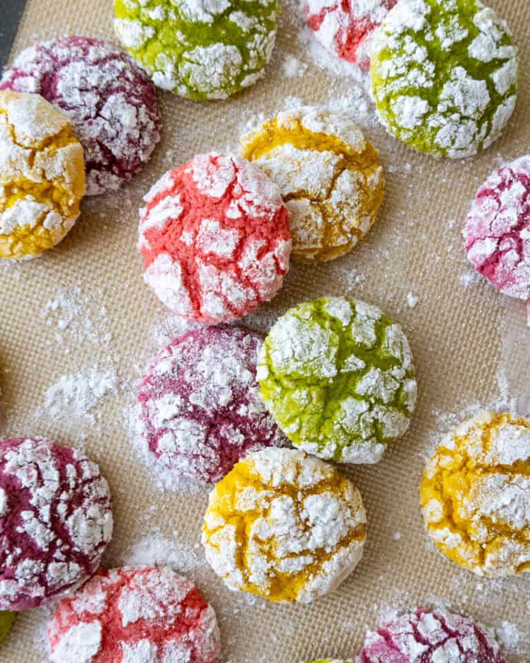 Mini Crinkle Cookies for Spring & Easter